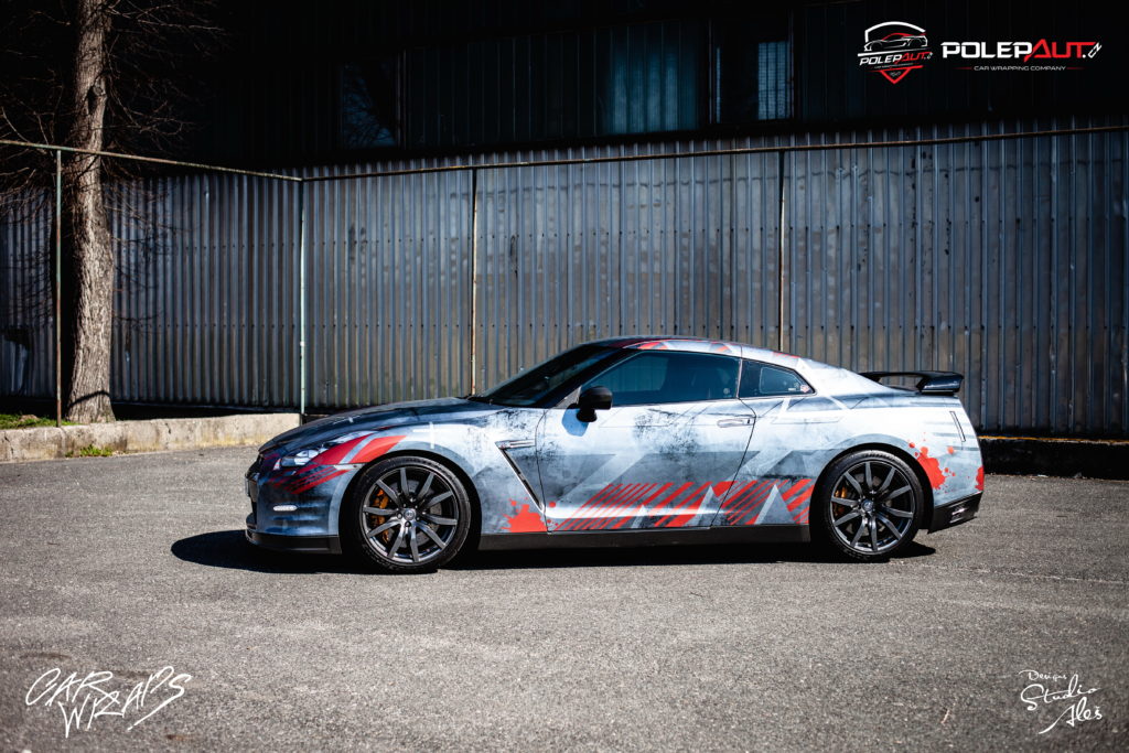Nissan GTR 3M Mettalic car wrap | Polep aut